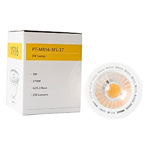 SPW Pro-Trade MR16 LED 3W 250 Lumens 2700K 38 Degree PT-MR16-3FL-27 30,000 Hours 10-18V Low Voltage 12v Landscape Lighting Bulb Dimmable Lamp Multicolor