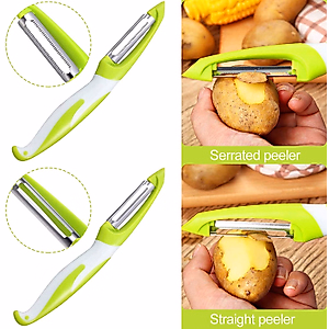 potato peeler,vegetable peeler,peelers for kitchen,potato peelers,3 in 1 and PP plastic Stainless Steel Peelers, with Ergonomic Non-Slip Handle & Sharp Blade, Good Durable (3PCS)