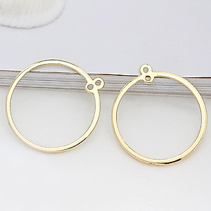 10 Pcs Round Beading Hoop Rings Earring Finding Hoop Circle Bezels Linking Rings Wine Glass Charm Rings Jewelry Making Link Rings
