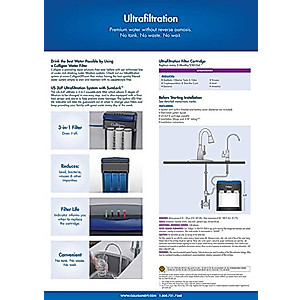 Culligan US-3UF-R Under-Sink Drinking Water Filter Replacement Cartridge, 2 Count (Pack of 1), White