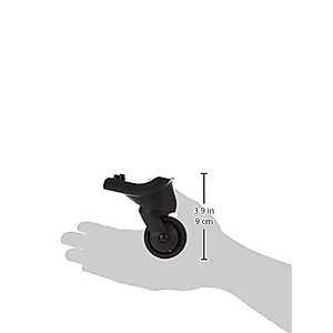 Amazon Basics Softside Replacement Luggage Suitcase Spinner Wheels, Pack of 4, One Size, Black