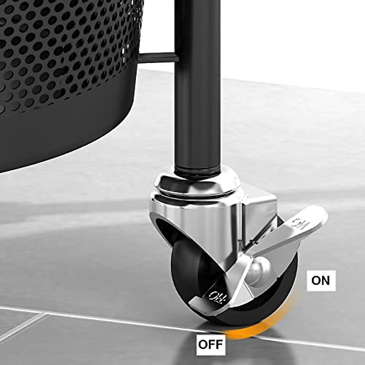 5 Tier Round Rotating Storage Rack for Kitchen, Storage Baskets for Shelves, Floor-Standing Multi-Layer Storage Self, Household Fruit and Vegetable Storage Basket Rack for Kitchen Living Room