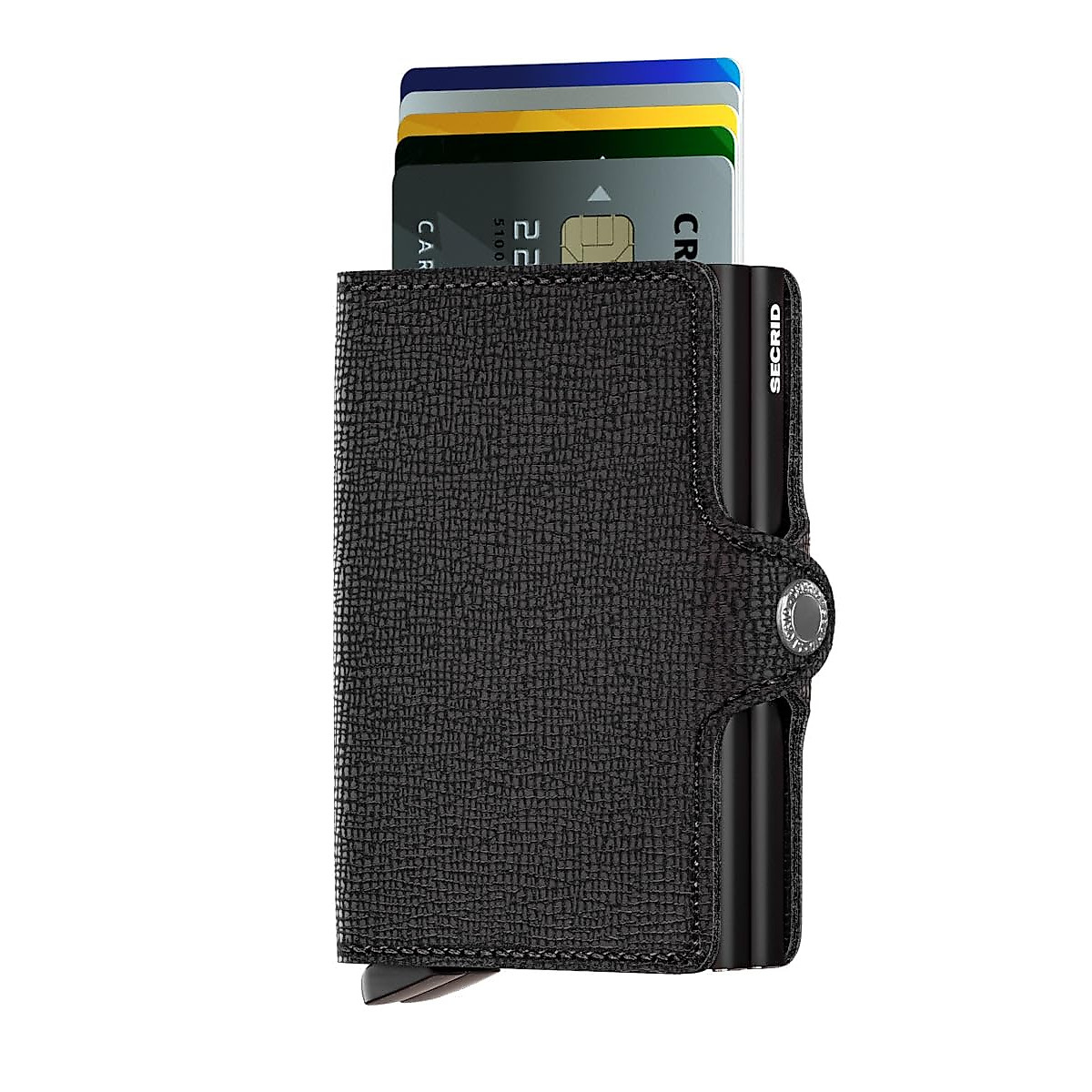 SECRID - Secrid Twin Black Leather Wallet (Black Crisple)