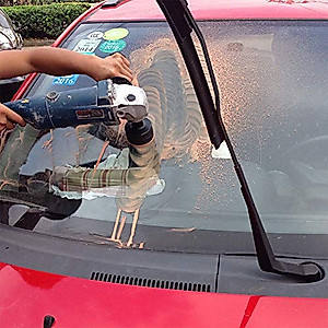 EKDJKK 34pcs/Set Glass Polishing Kit, Deep Scratch Remover，Multifunctional Cerium Oxide Polishing Powder Polishing Pad and Wheel for Window Repair