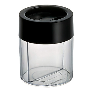 Officemate Magnetic Clip Dispenser, Large/Round, 200 Clip Capacity, Black/Smoke (93692)