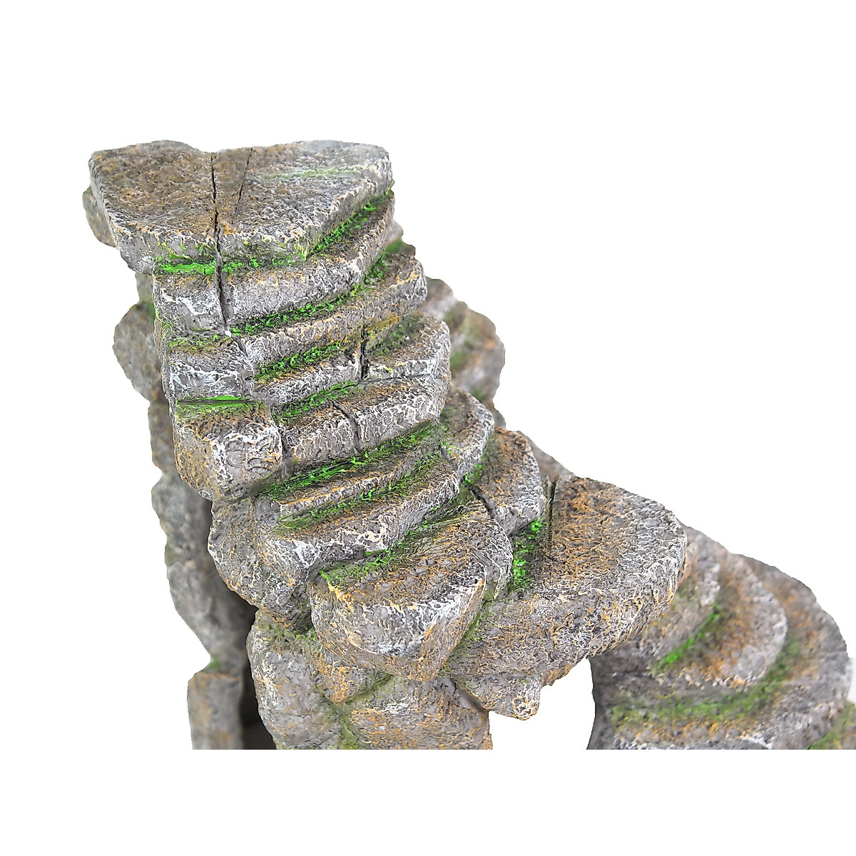 Penn-Plax Reptology Shale Scape Step Ledge & Cave Hideout – Decorative Resin for Aquariums & Terrariums – Great for Reptiles, Amphibians, and Fish – Extra Large