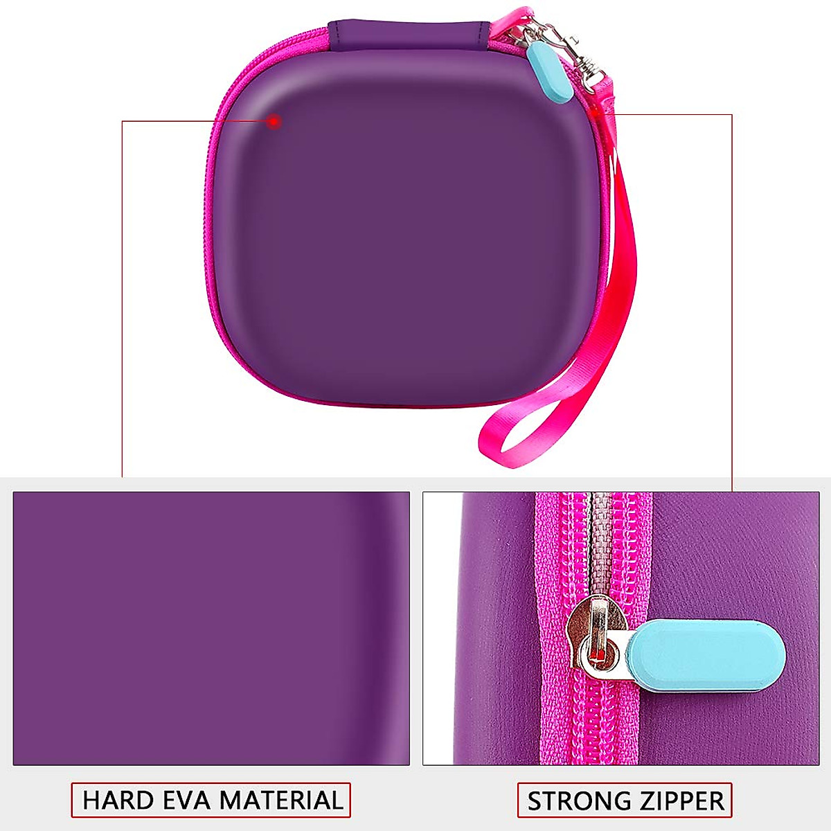 Comecase Case for Leapfrog Rockit Twist Handheld Learning Game System, Perfect Toy Box Storage for Kids Children -Purple