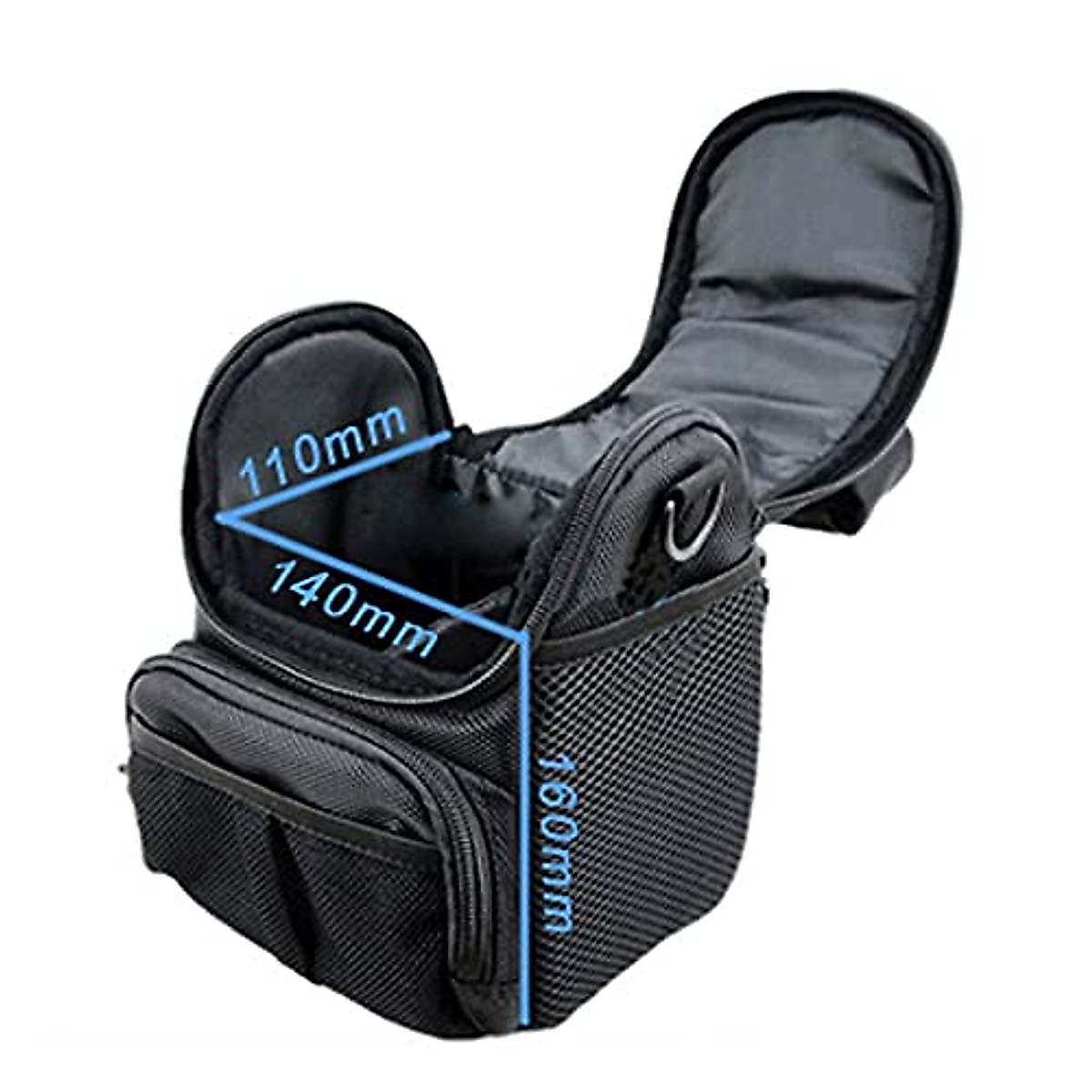 Camera Case Lightweight Black Strap Shoulder Bag for Olympus EP7 E-P7 PEN-F E-PL10 E-PL9 E-PL8 E-PL7 E-PL6 E-PL5 E-PL3 E-PL2 E-PL1 E-P5 E-P3 E-P2 E-PM2 E-PM1
