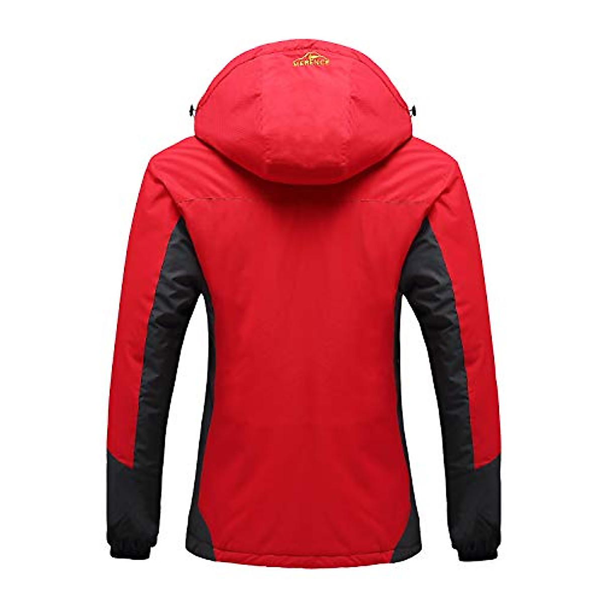 CIOR Women's Mountain Waterproof Ski Jacket Windproof Rain Jacket U119WCFY029,Red,S