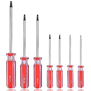 Triangle Screwdrivers Set 7 Sizes 1.4mm 1.8mm 2.0mm 2.3mm 2.7mm 3.0mm 4.2mm, SKZIRI 7in1 Triangle Screwdriver Tool Kit for Fixing Electronic Toys Household Electrical Appliances Repairs