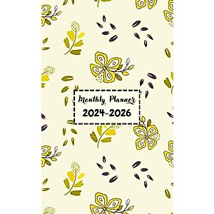 3 Year Pocket Calendar 2024-2026 For Purse: 3 year Pocket Calendar January 2024 to December 2026 Small With Federal Holidays