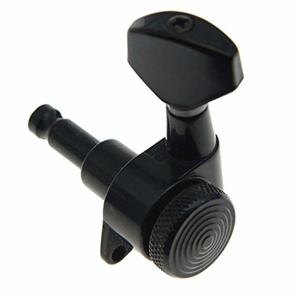 Dopro Black Locking Guitar Tuners Left Handed 6 Inline Tuning Keys Machine Heads Korea Made