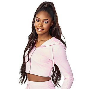 Sensationnel Synthetic Instant Up & Down Pony Wrap Half Wig - UD 4 (1B Off Black)