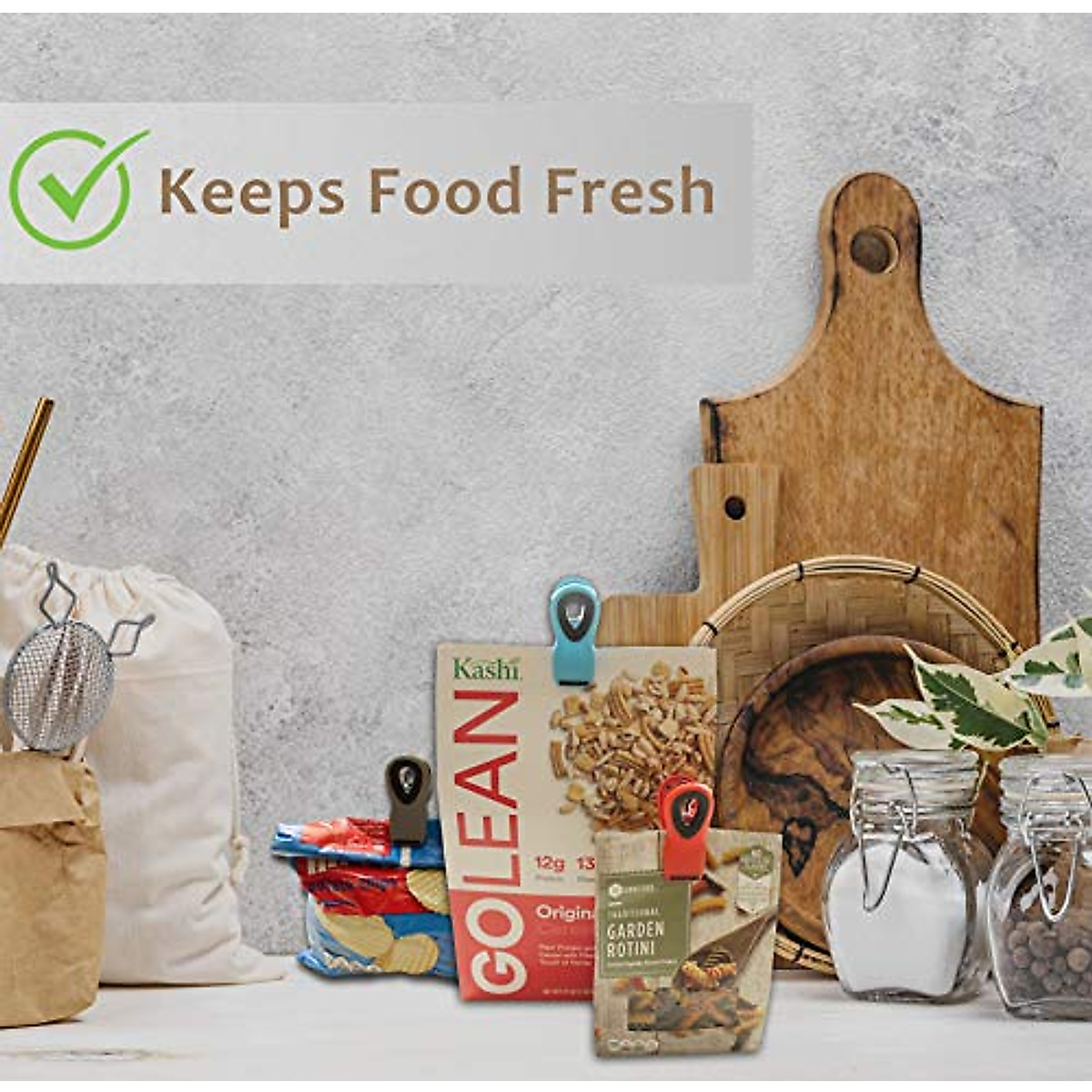 NO MAGNET, Chip Clips, Bag Clips, Chip Clips Bag Clips Food Clips for Food Packages, Bag Clips for Chips, Bag Clips for Food, Chip Clips Pack of 6