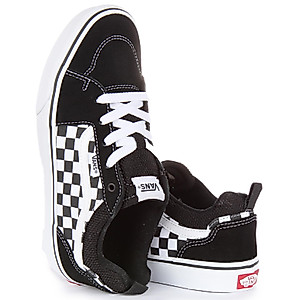 Vans YT Filmore Sneaker, Checkerboard Black White, 4 US Unisex Big Kid