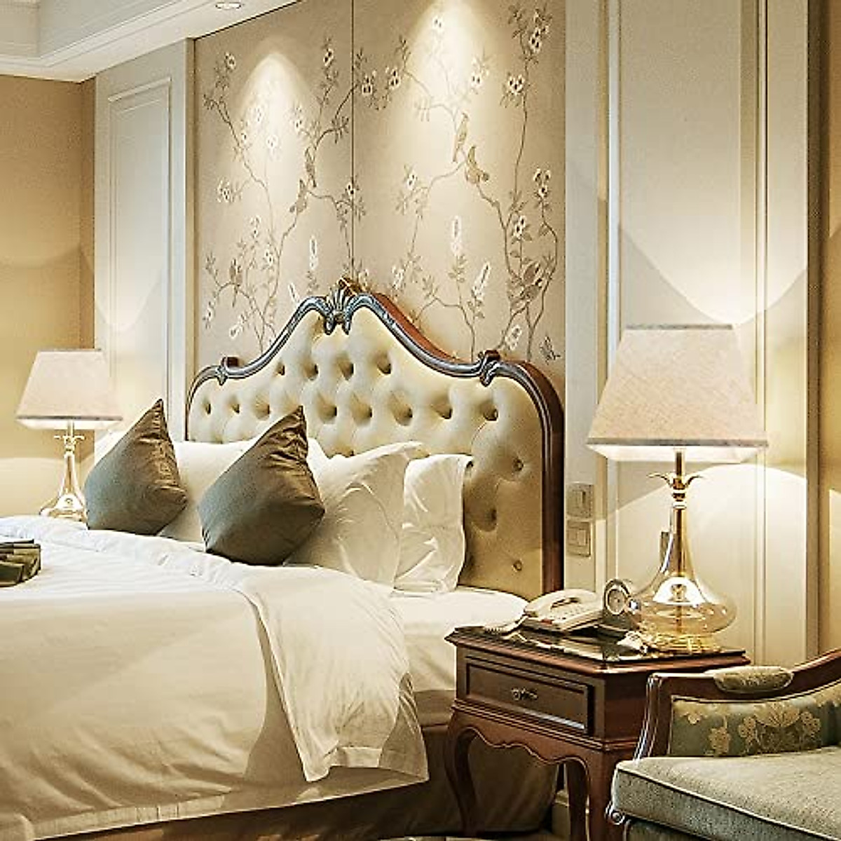 Lamp shades Set of 2, Drum Fabric Lamp Shades for Table Lamps and Floor Lights, Lampshades (Spider Fitter): 7.9" Top x 12" Bottom x 9.5" High, Lampshades Natural Linen Hand Crafted