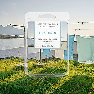 SCENTORINI Wax Melts, Wax Cubes, Soy Wax Cubes for Wax Warmer, Ocean Breeze, Fresh Linen, Bohemia Forest, Winds in Summer, 4 x 2.5oz