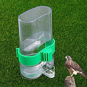 POPETPOP Water Feeders for Birds - 2 Pack Bird Water Dispenser, Automatic Bird Feeder for Parrot Parakeet Cockatiel