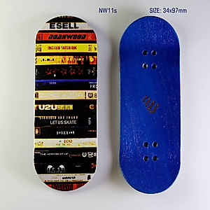 NOAHWOOD Fingerboard Complete (NW8s 360flip Deck) + NW ii Prince 34mm Trucks + NW Logo wheeliii (97x34mm 5-Layer Maple Wooden) (It is X-Sport Product) (Tape)