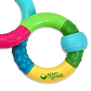 green sprouts Infinity Rattle | Encourages whole learning | Durable material made from safer plastic, Easy to hold & shake, Playful rattle sound