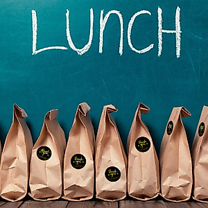 1.5" Thank You Stickers Roll,Thank You for Supporting Our Small Businessï¼Œ4 Designsï¼ŒRound Gold Foil Adhesive Labels of Black,500 Business Labels for Sealing, Handmade Goods & Small Business Owners