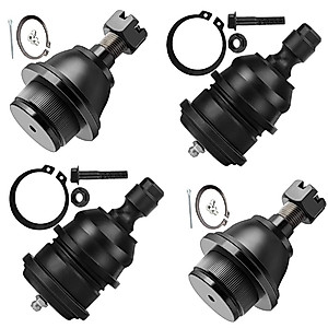 SCITOO 4pcs Front Suspension Kit Lower Upper Ball Joint Fit 1998-2011 For Ford Ranger w/Front Coil Springs 2001-2010 For Mazda B2300