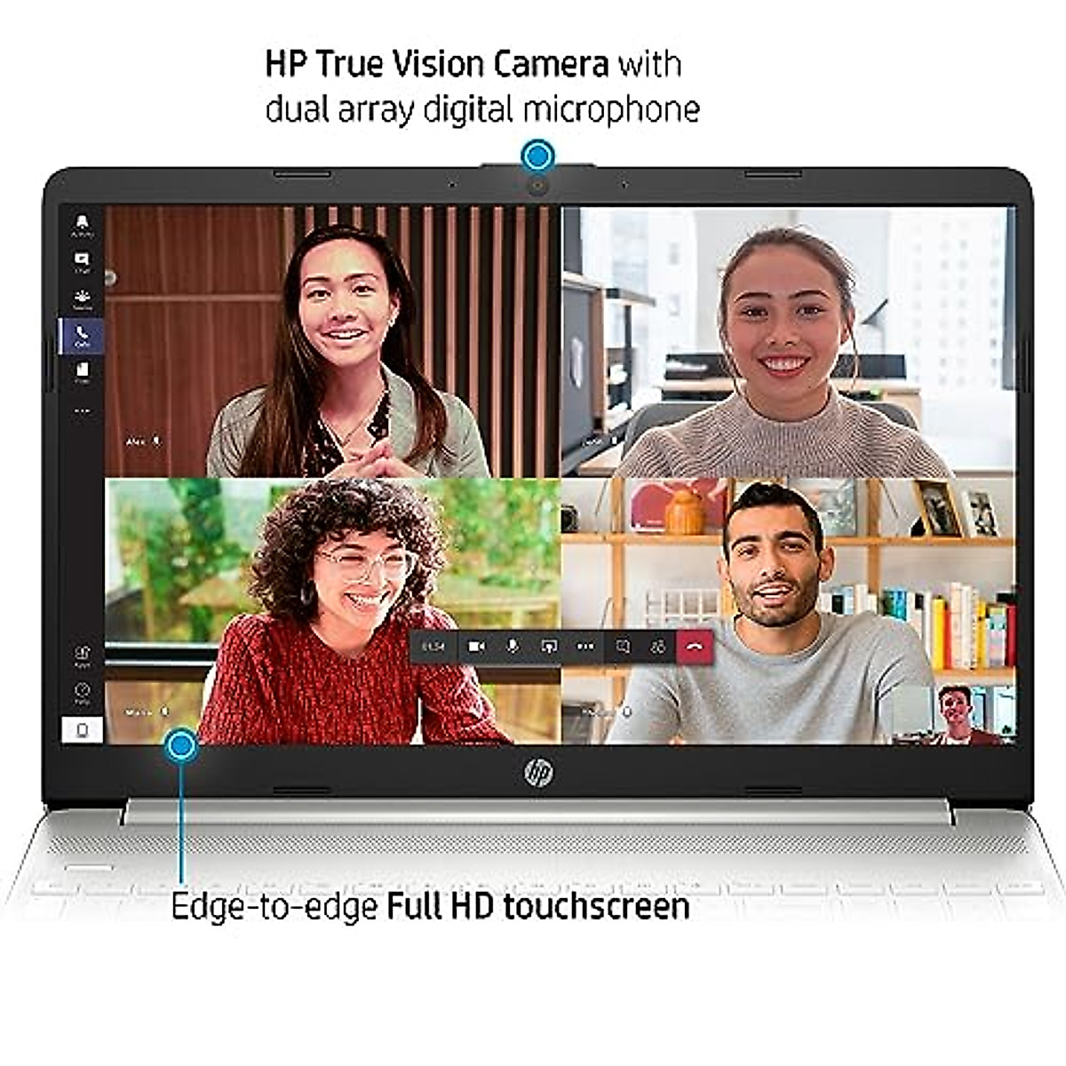 HP 15.6 Inch Touchscreen FHD Business Laptop Computer, Intel Core i7-1165G7 up to 4.7GHz, 4GB DDR4 RAM, 512GB PCIe SSD, 802.11AC WiFi, Bluetooth, Windows 10 Pro S, BROAG 64GB Flash Stylus
