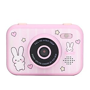 Kids Camera,Kids Digital Camera High Definition Dual Lens 40MP MP3 Player Eyeshield Big Screen Pink Digital Camera for Travelling