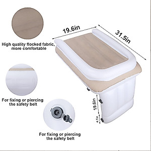 FIXMSV Toddler Airplane Bed Inflatable Bed for Airplane, Kids Bed Airplane, Car Baby Bed, Inflatable Toddler Plane Bed, Airplane Seat Extender for Kids with Folding Puzzles