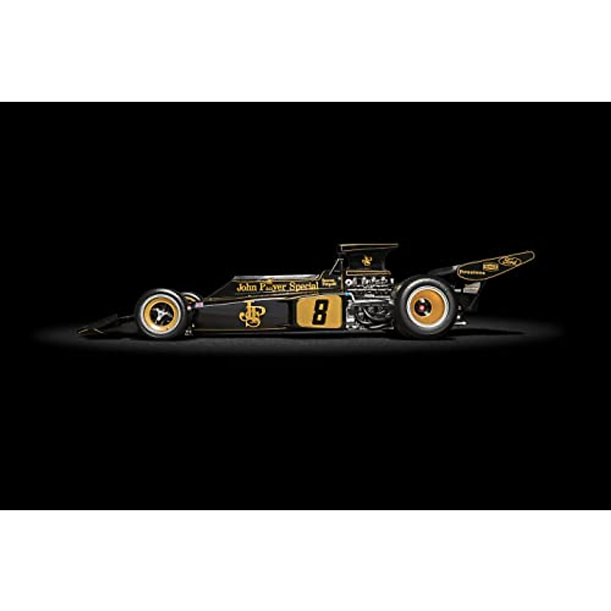 Pocher Lotus 72D John Player Special Emerson Fittipaldi 1972 British Grand Prix 1:8 Scale Diecast Model Kit HK114