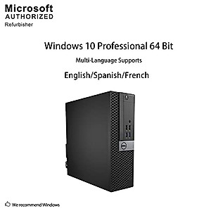 Dell Optiplex 5040-SFF, Core i7-6700 3.4GHz, 16GB RAM, 512GB Solid State Drive, DVD, Windows 10 Pro 64Bit (Renewed)