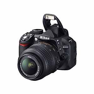 Nikon D3100 14.2MP DSLR Camera with AF-S DX 18-55mm f/3.5-5.6 VR Zoom Lens - (Black) (Discontinued) (Renewed)