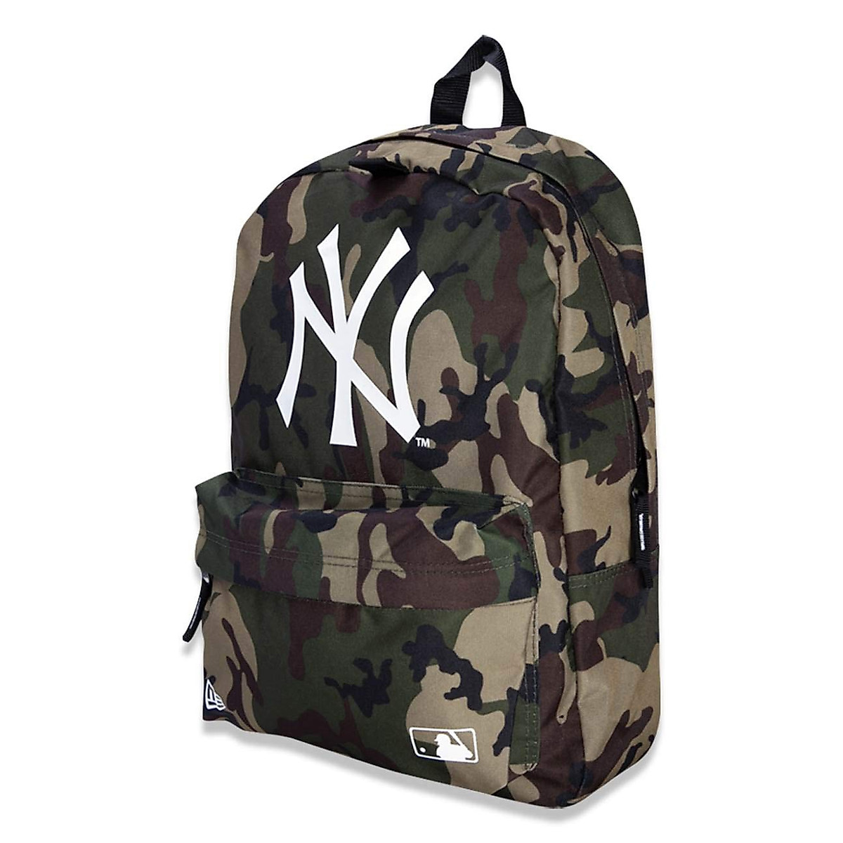 New Era Men's MLB Stadium New York Yankees Woodland Camo Backpack, Green Med, One Size