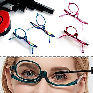 Sehnsucht 2 Pairs Eye Make Up Reading Glasses Womens Magnifying Cosmetic Readers Rotating Makeup Glasses for Women Blue Purple Tortoise 3660 2.50