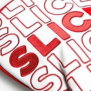 Pins & Aces Slice Driver Head Cover - Premium, Hand-Made Leather Driver Headcover - Funny, Tour Quality Golf Club Cover - Style and Customize Your Golf Bag