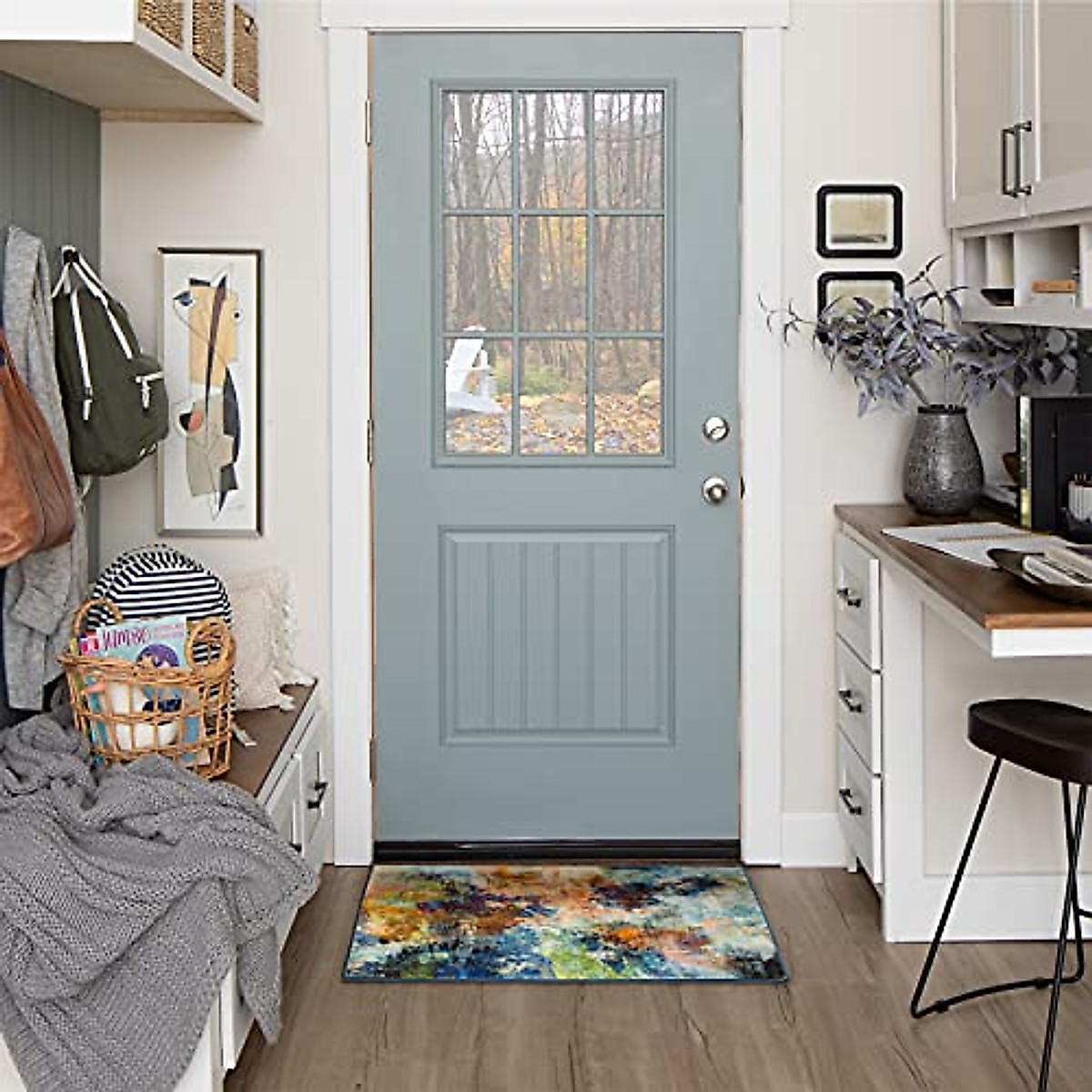 Mohawk Home Prismatic Decollage Multi Abstract (2' X 3') Accent Rug