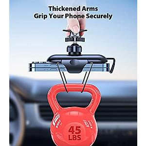 VICSEED Car Phone Holder Mount [All-Round Silicone Protection][Doesn't Slip&Drop] Air Vent Cell Phone Holder for Car Hands Free Easy Clamp Cradle in Vehicle Fit All iPhone Samsung Android Smartphone