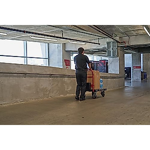 Rubbermaid Commercial Products Platform Truck Motorized Kit, Medium Size, 24"x48", for Moving Heavy Loads in Industrial/Commercial/Warehouse Environments