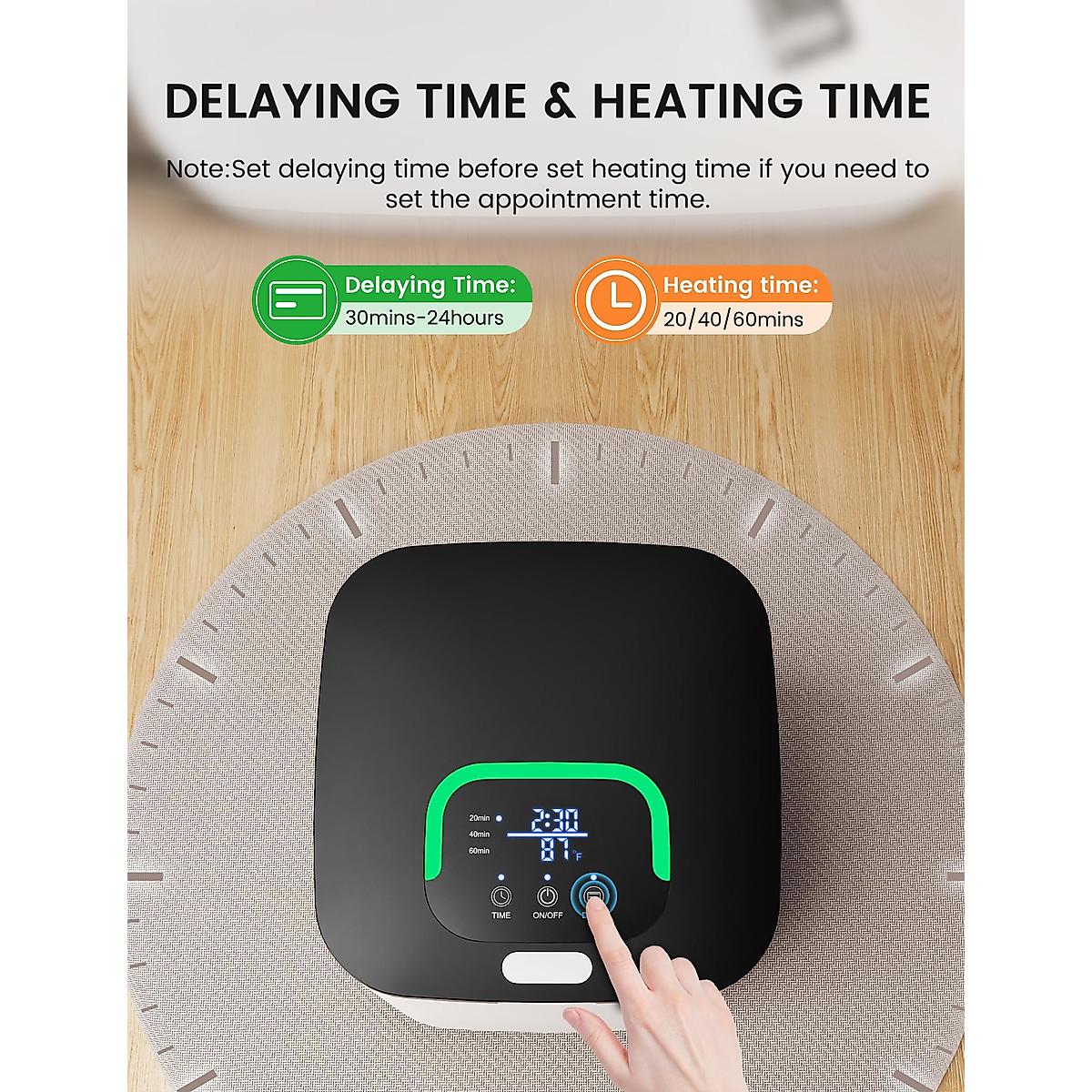 MEKO Towel Warmers for Bathroom, 23L Luxury Hot Towel Heater, Blanket Warmer Bucket, LED Display, Up to 24 Hours Delay, 3 Heating Modes and Child Lock for Oversize Bathrobes PJ's and More