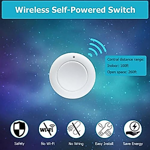 Disposal Sink Top Switch, Garbage Disposal Wireless Switch - Remote control-No Drilling on Sink Top - No Wiring-Stick On Sink Top/Counter Top for Waste Disposer