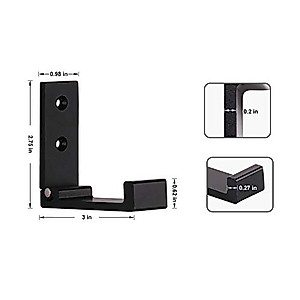 Foldable Adhesive Hooks,Heavy Duty Wall Hooks Zn Cu Alloy Ultra Strong Waterproof Hanger for Robe, Coat, Towel, Keys, Bags, Home, Kitchen, Bathroom . with Glue Adhesive .Set of 5 Pack (Black)