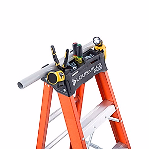 Louisville Ladder 8-Foot Fiberglass Step Ladder, 375-Pound Load Capacity, Type IAA, FS1408HD