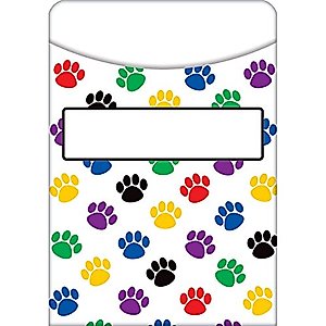 Teacher Created Resources Paw Prints Library Pockets (5550)
