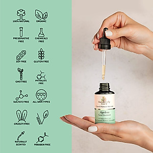 Gaia Body Care 5% Bakuchiol Oil Organic - (1ounce) - Anti Aging, Antiwrinkle, Reduces Fine Lines, Smooths Skin, Hydrates - Plant Based Bakuchiol Serum - Best Retinol Alternative Facial Oil (Rose)