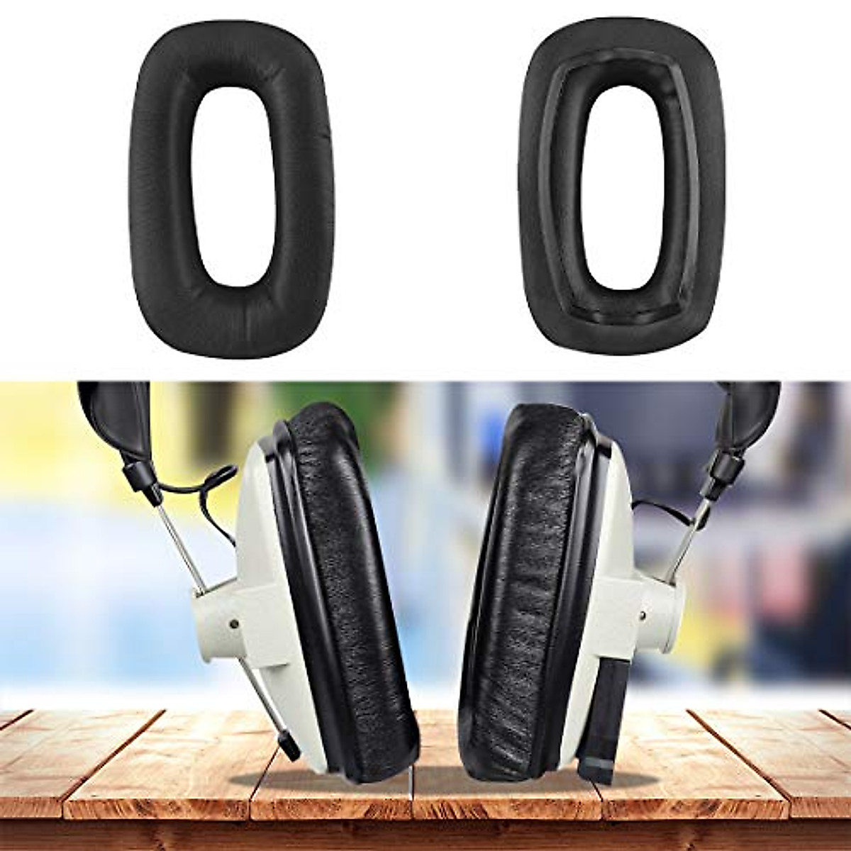 Geekria QuickFit Ear Pads for Beyerdynamic DT100 DT102 DT108 DT109 DT190 DT150 Headphones, Replacement Ear Cushion/Ear Cups/Ear Cover, Headset Earpads Repair Parts