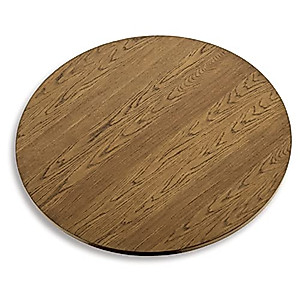 Signature Design by Ashley Dakmore Contemporary Dining Table with Geometric Base, Light Brown