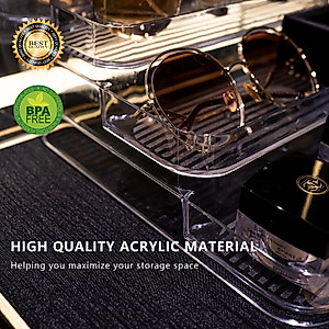 REDANT Perfume Organizer, Cologne Organizer for Men - Multifunctional Vanity Organizer, Skincare Organizer, Perfume Stand, Tiered Tray Stand, Acrylic Organizers, Makeup Organizer Countertop, 1 PCS