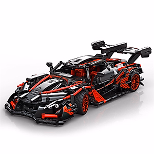 CAEROKEERL Car Block Toy Set -1392 Pieces, MOC Block Super Car Model Kit, for Children and Boys' Play Ages 8-12-14 and Older