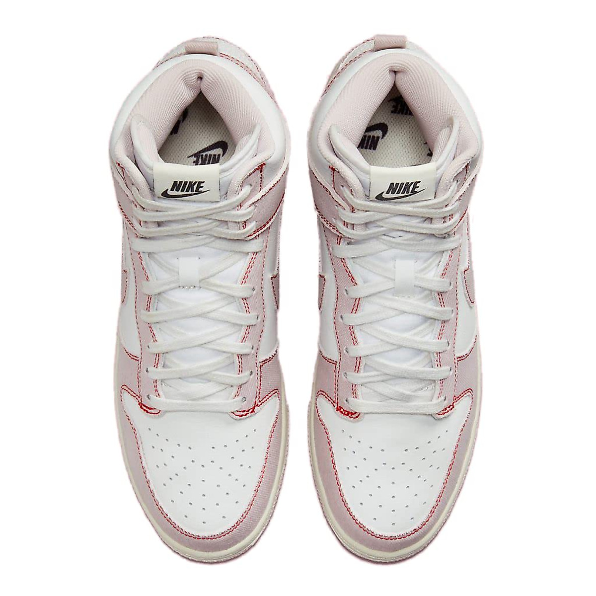 Nike mens Dunk High 85 Shoes, Light Pink/White/Red, 9.5