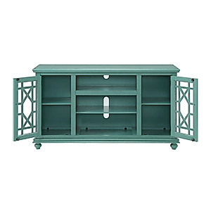 Martin Svensson Home Elegant Antique Teal 2 Door 63" TV Stand